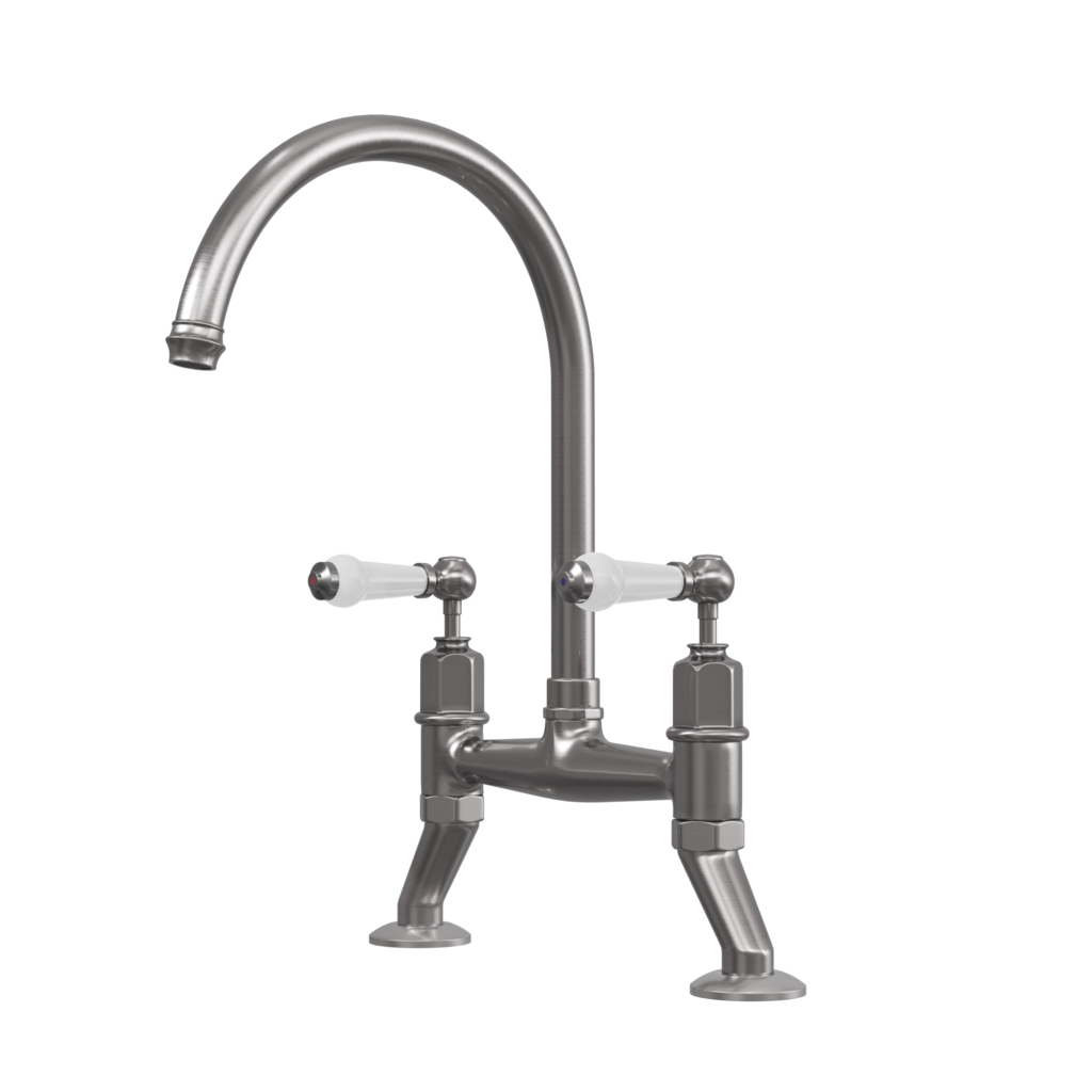 Traditional bridge 3-in1 hot water kitchen tap - Tops and taps